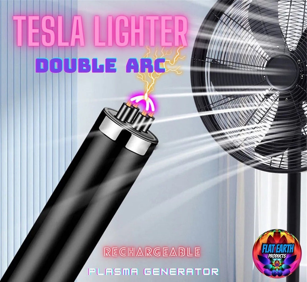 Nikola Tesla Coil Double Arc Lighter Plasma Rechargeable - Etsy Canada