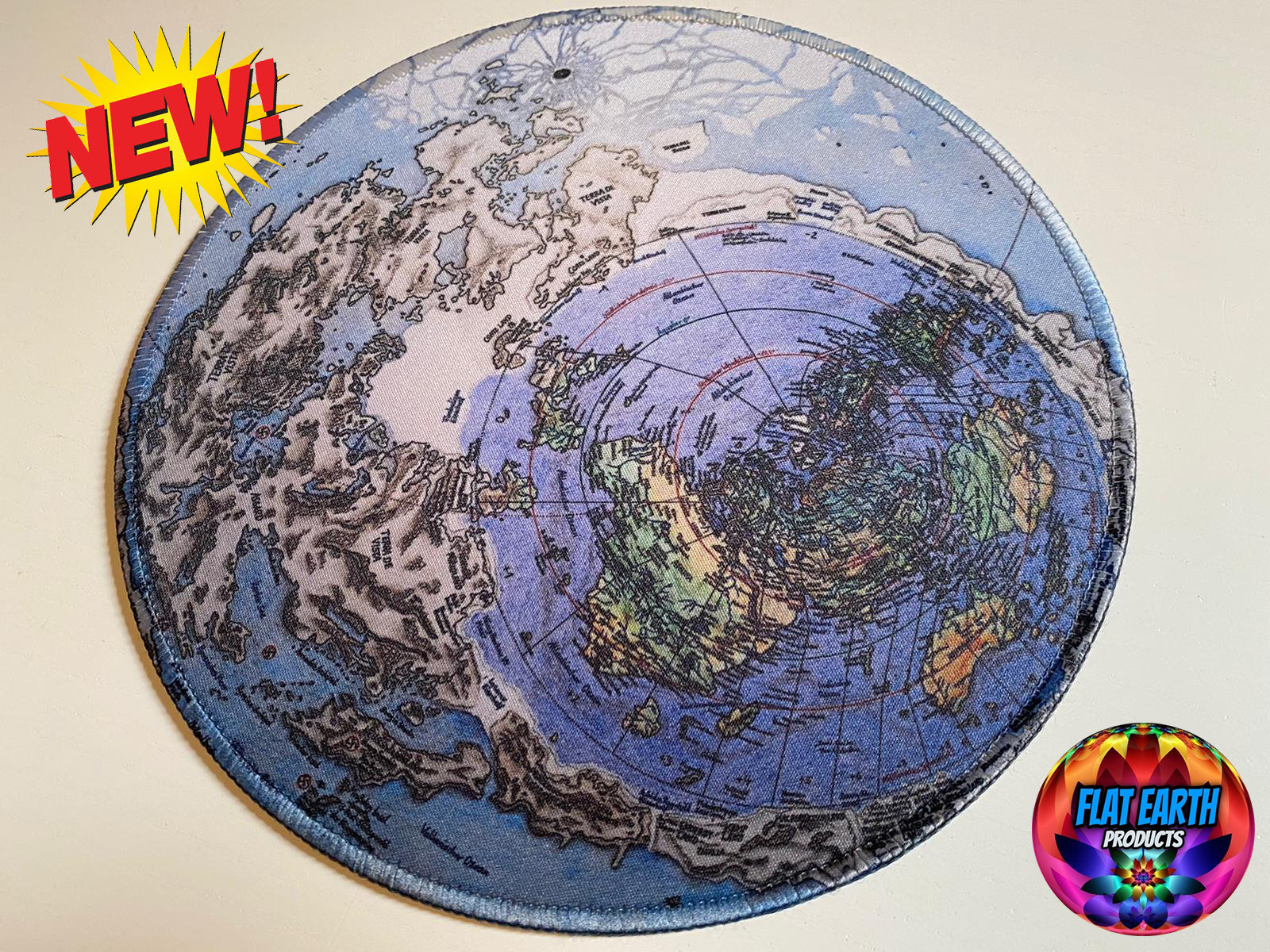 Flat Earth Plasma Moon & Beyond Map Mousepad More Land Gleason - Etsy ...