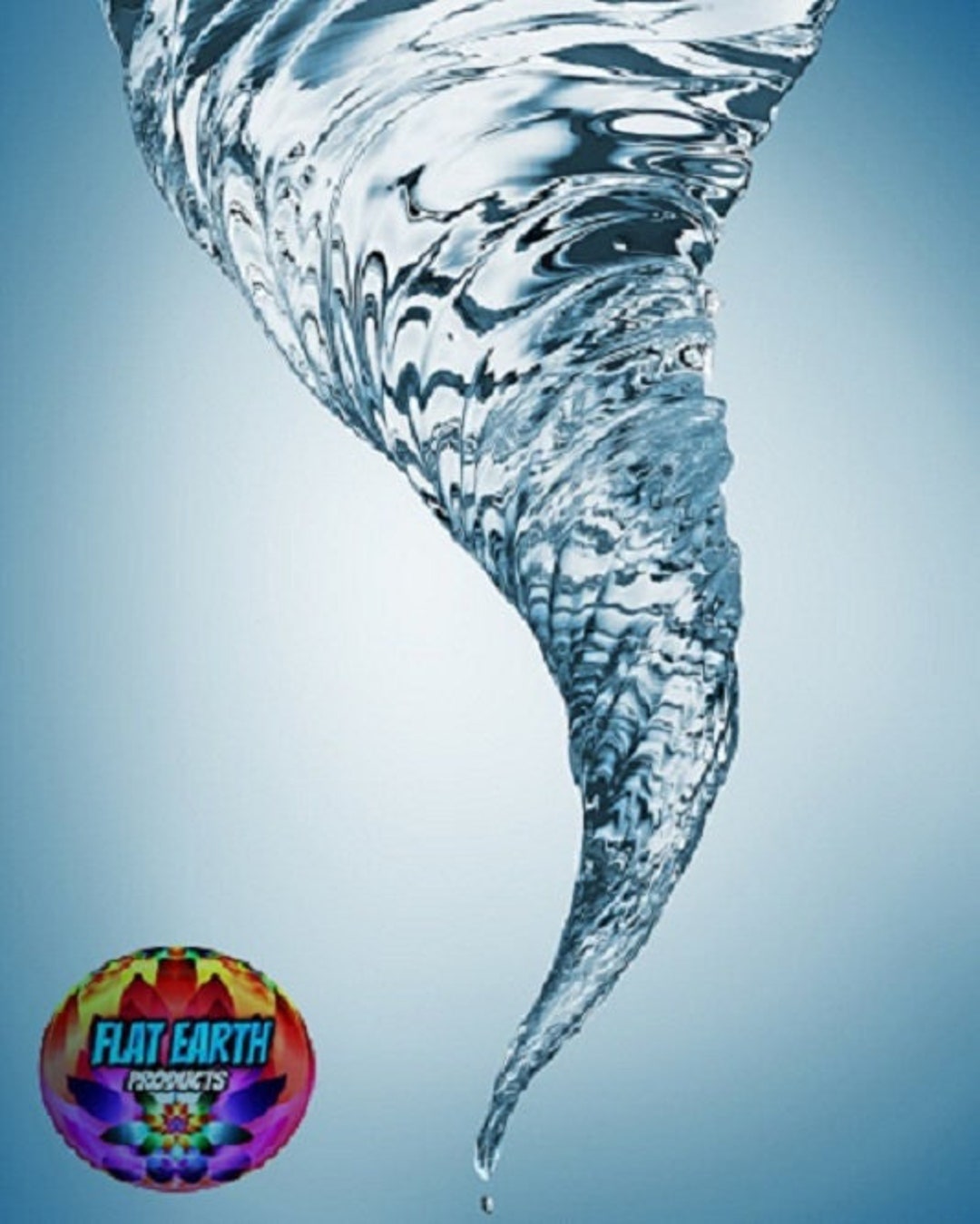 New 4pcs Flat Earth Tornado Natural Vortex Bottle Live Water Hexagon ...