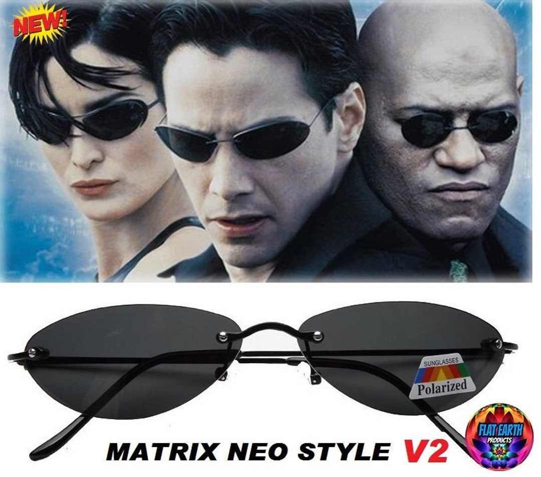 Buy Escape the Matrix Neo Style Sunglasses Men Polarized Eyewear Oval ...
