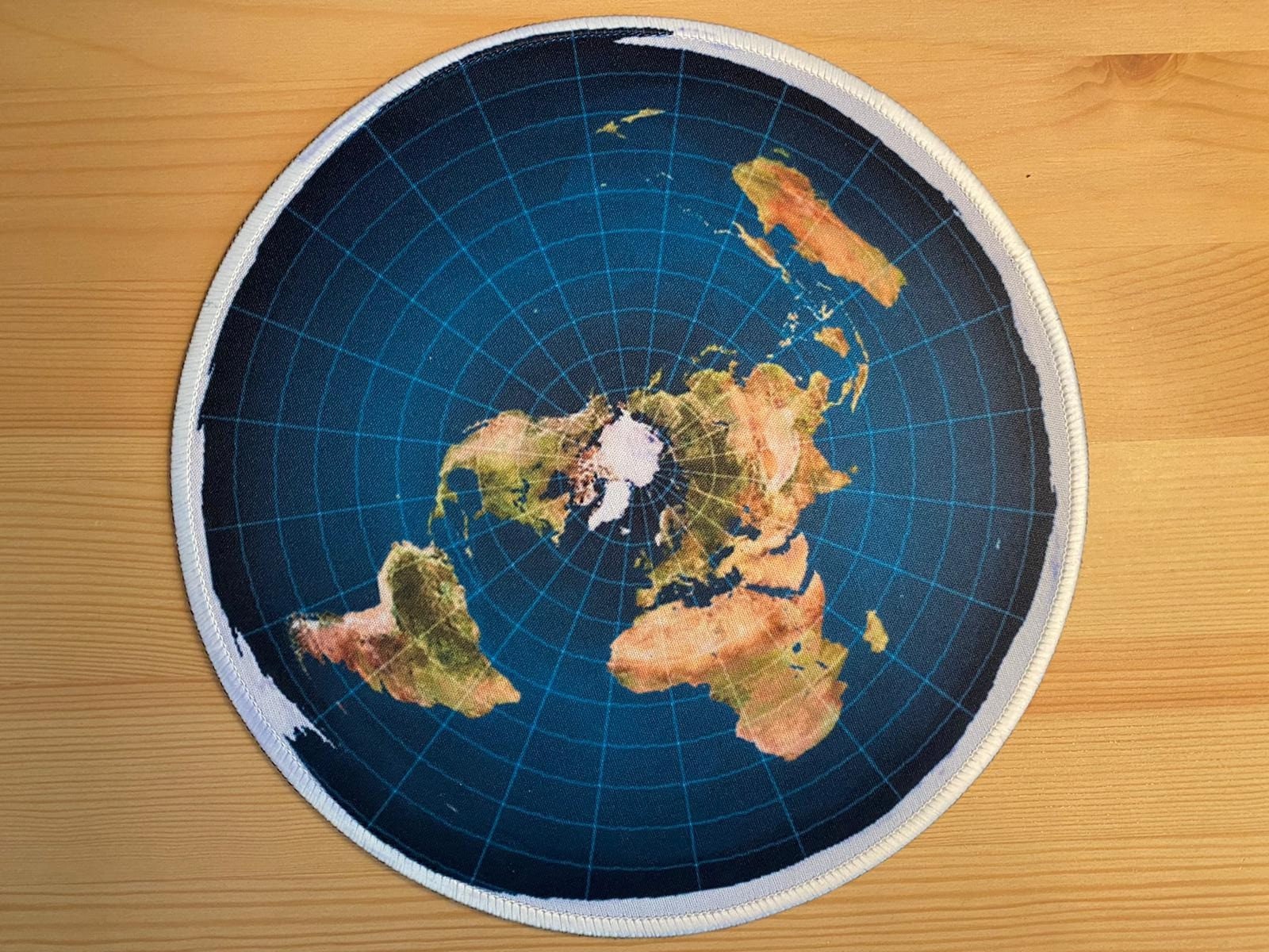 Standard Flat Earth Map of the World Mousepad PC Table Mat - Etsy Australia