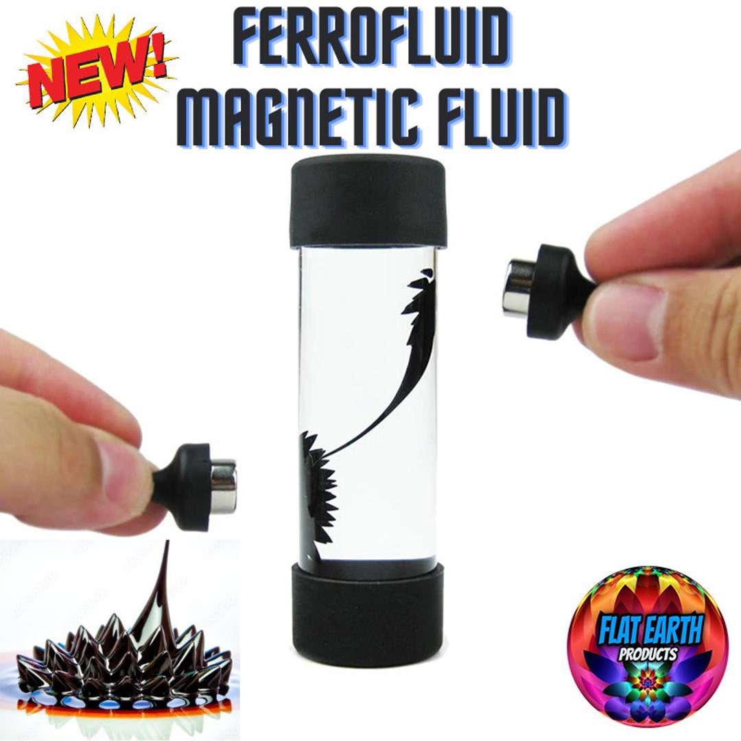 Portable Ferrofluid Magnetic Fluid Liquid Display Glass Bottle Nature ...