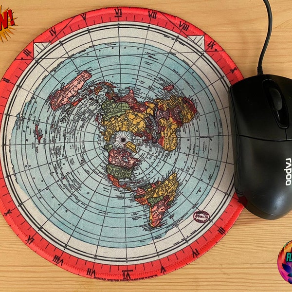 Flat Earth Map. 1892 Gleason's New Standard Map - Etsy