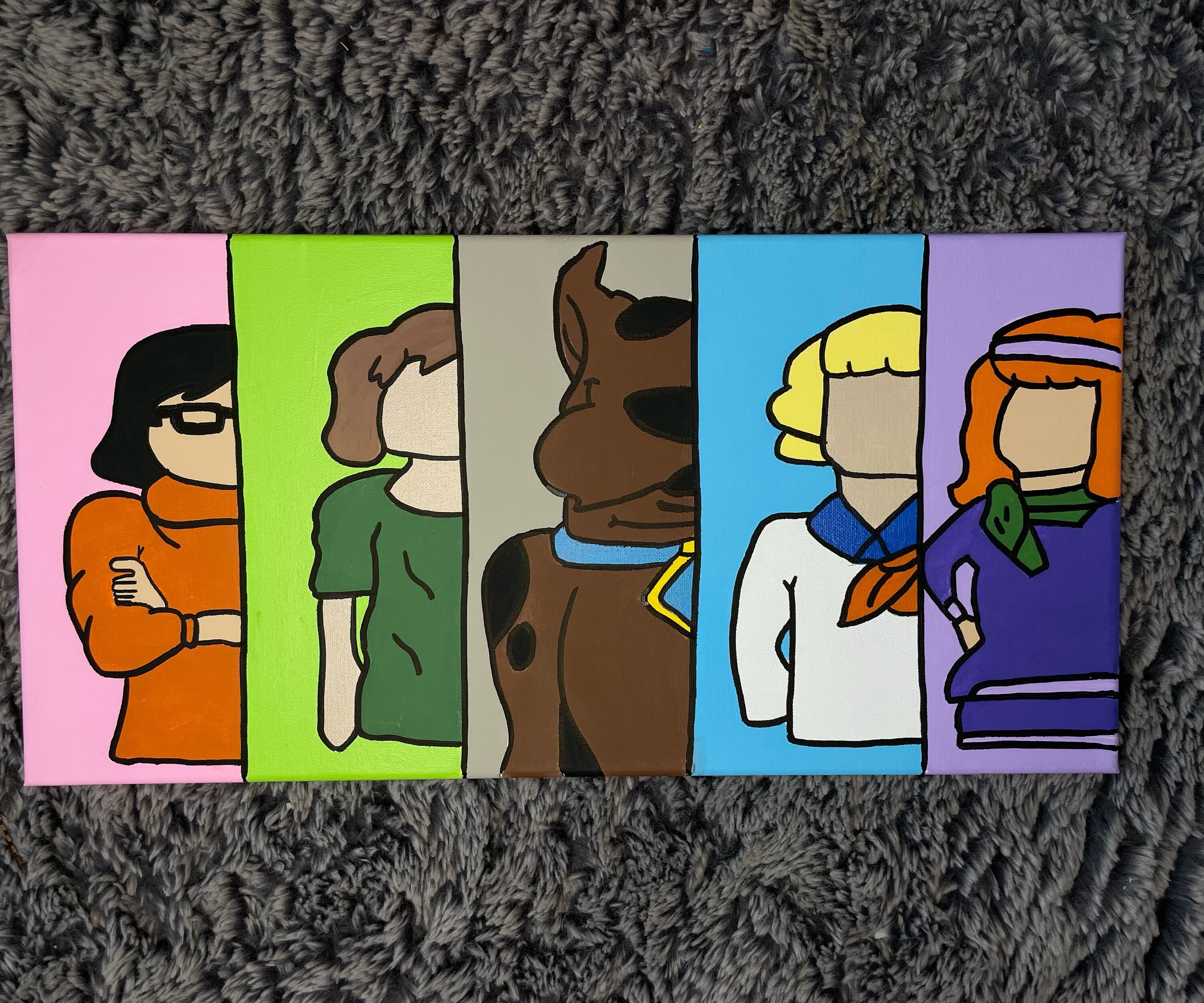 Scooby-doo 10x20 Acrylic Painting Wall Decor Room Art - Etsy
