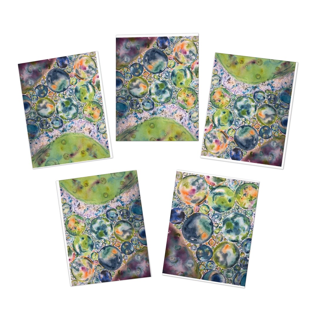 Bubbles Multi-design Greeting Cards (5-pack) - Etsy