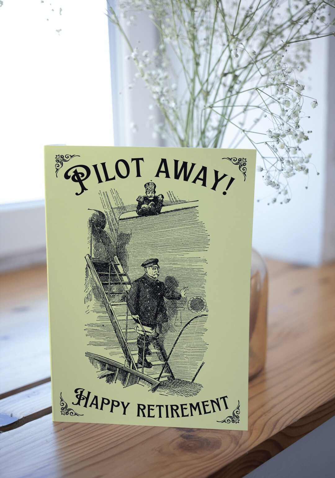 Nautical Retirement Card, Marine Pilot, Ship's Captain, Retired Sailor ...