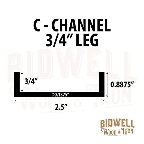 C-channel With 3/4" Leg – Hidden Metal Support Bracing for Live Edge or ...