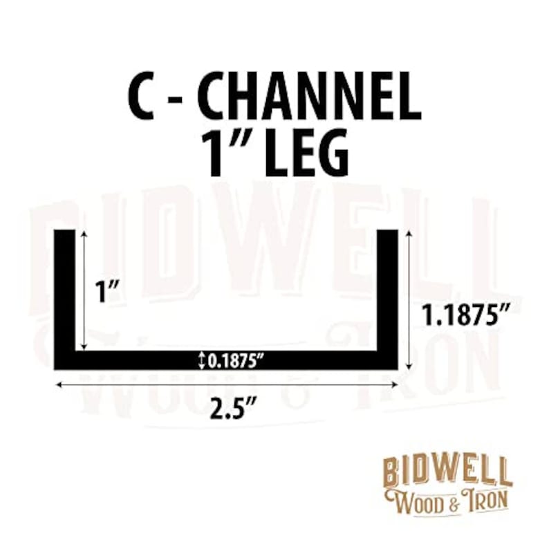 C-channel Heavy Duty With 1" Leg – Hidden Metal Support Bracing for ...