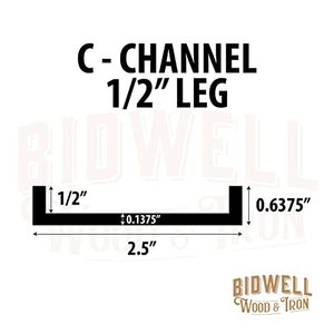 C-channel With 1/2" Leg – Hidden Metal Support Bracing for Live Edge or ...