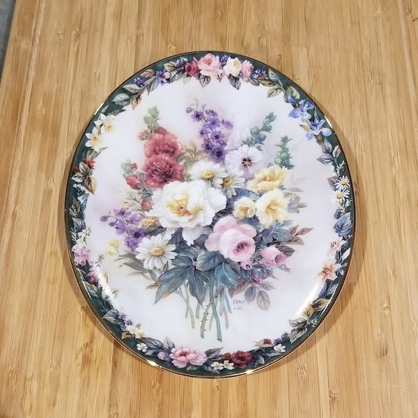Lena Liu Floral Cameos Plates - Etsy