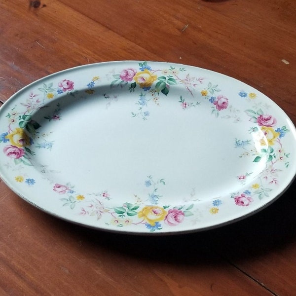 Edwin M Knowles Platter - Etsy