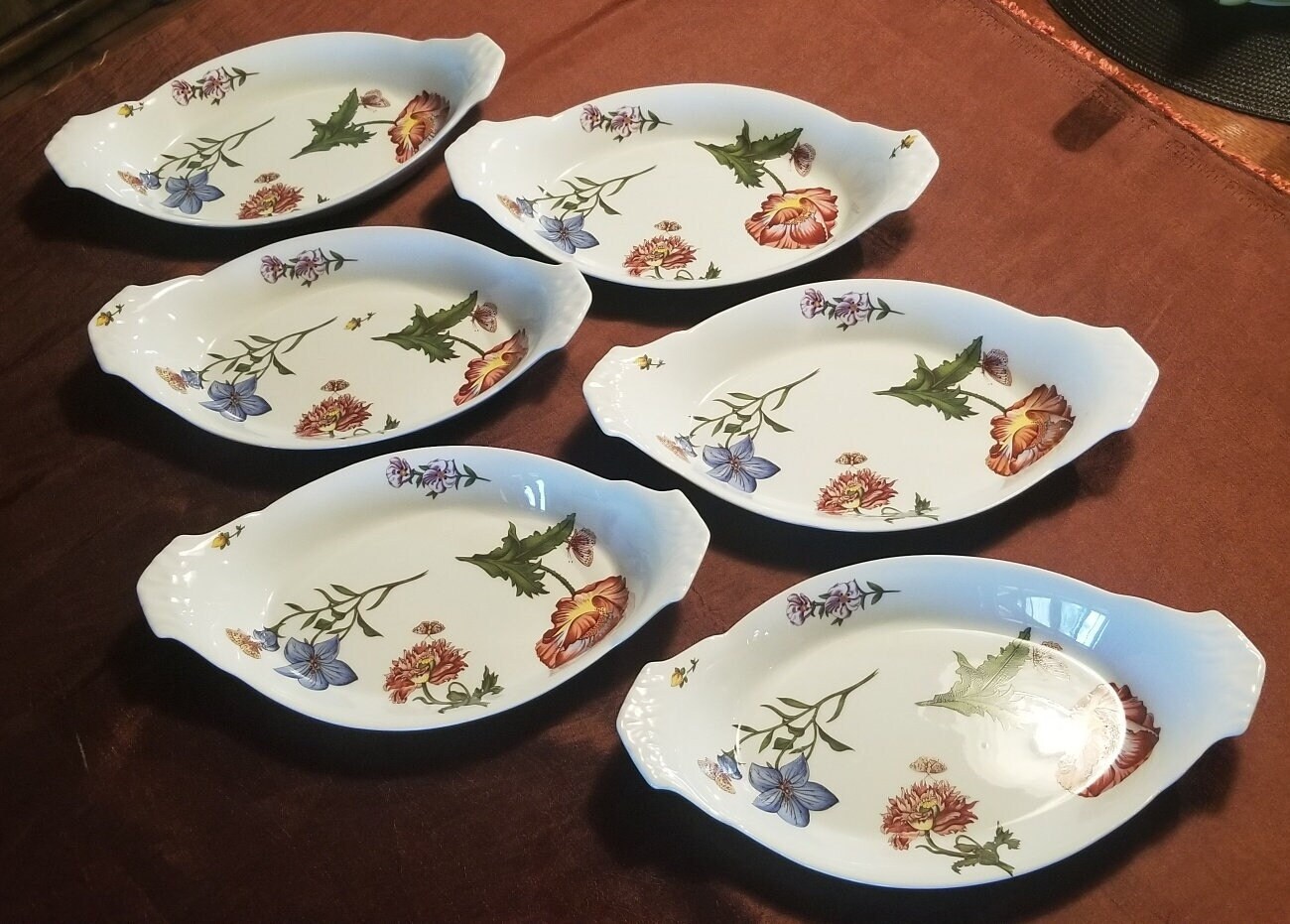 BIA Cordon Bleu Au Gratin Dishes the Caroline Pattern set of 6 - Etsy