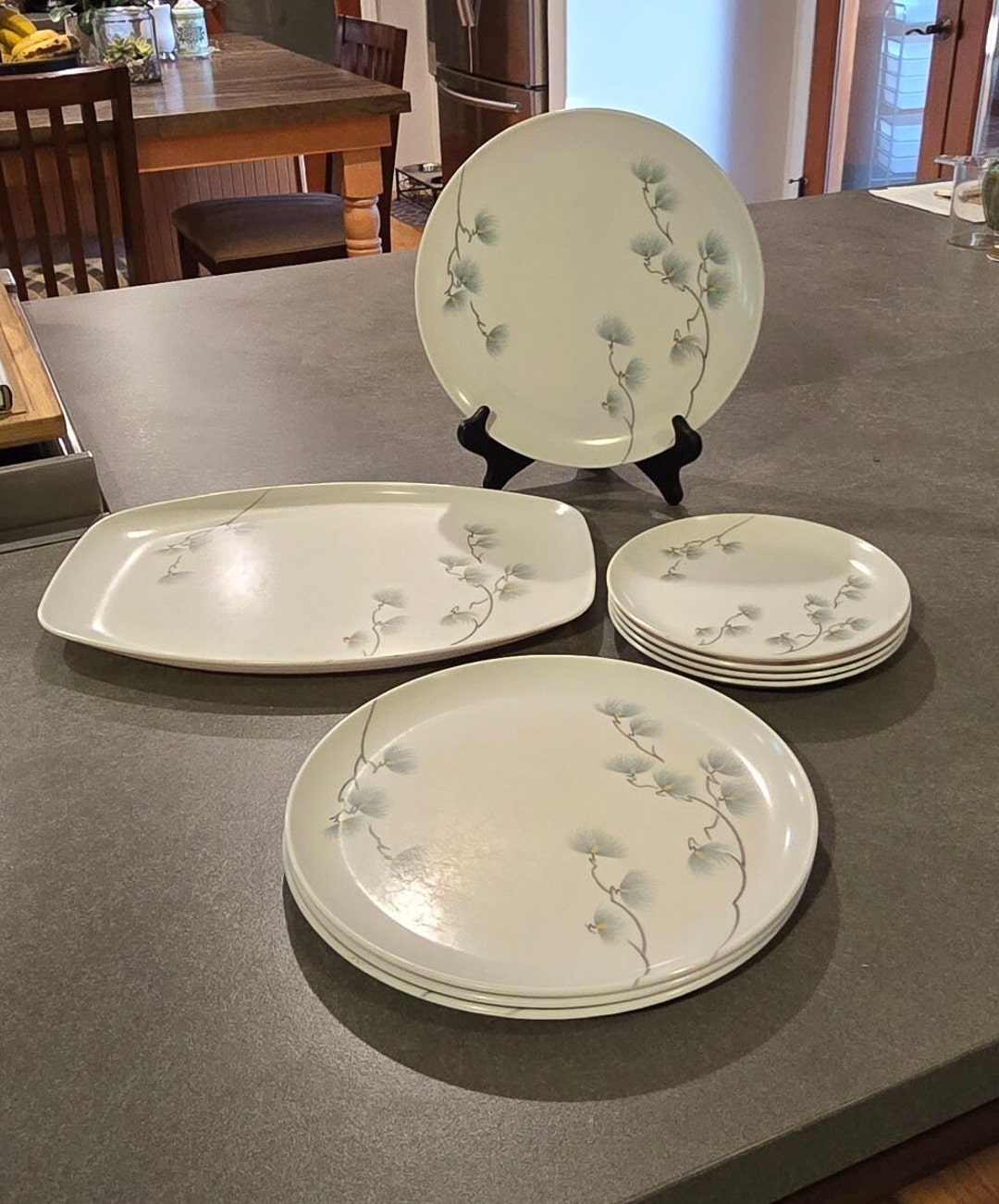Stetson Melmac Dinnerware Tray, 4 Dinner Plates, 4 Salad Plates - Etsy