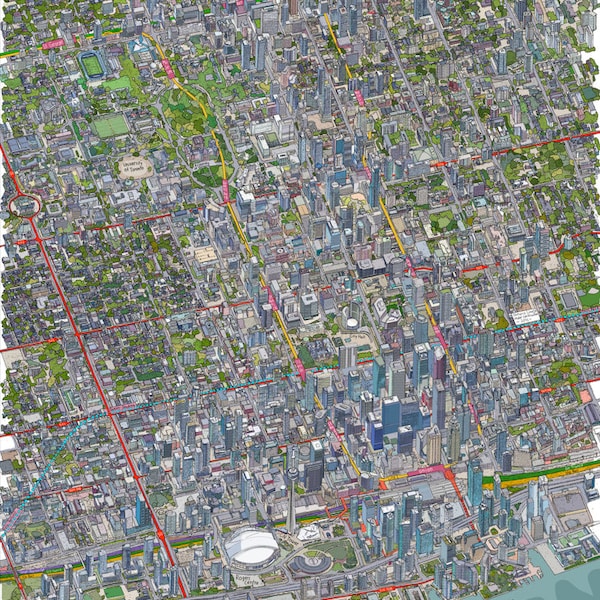 Toronto Subway Map - Etsy