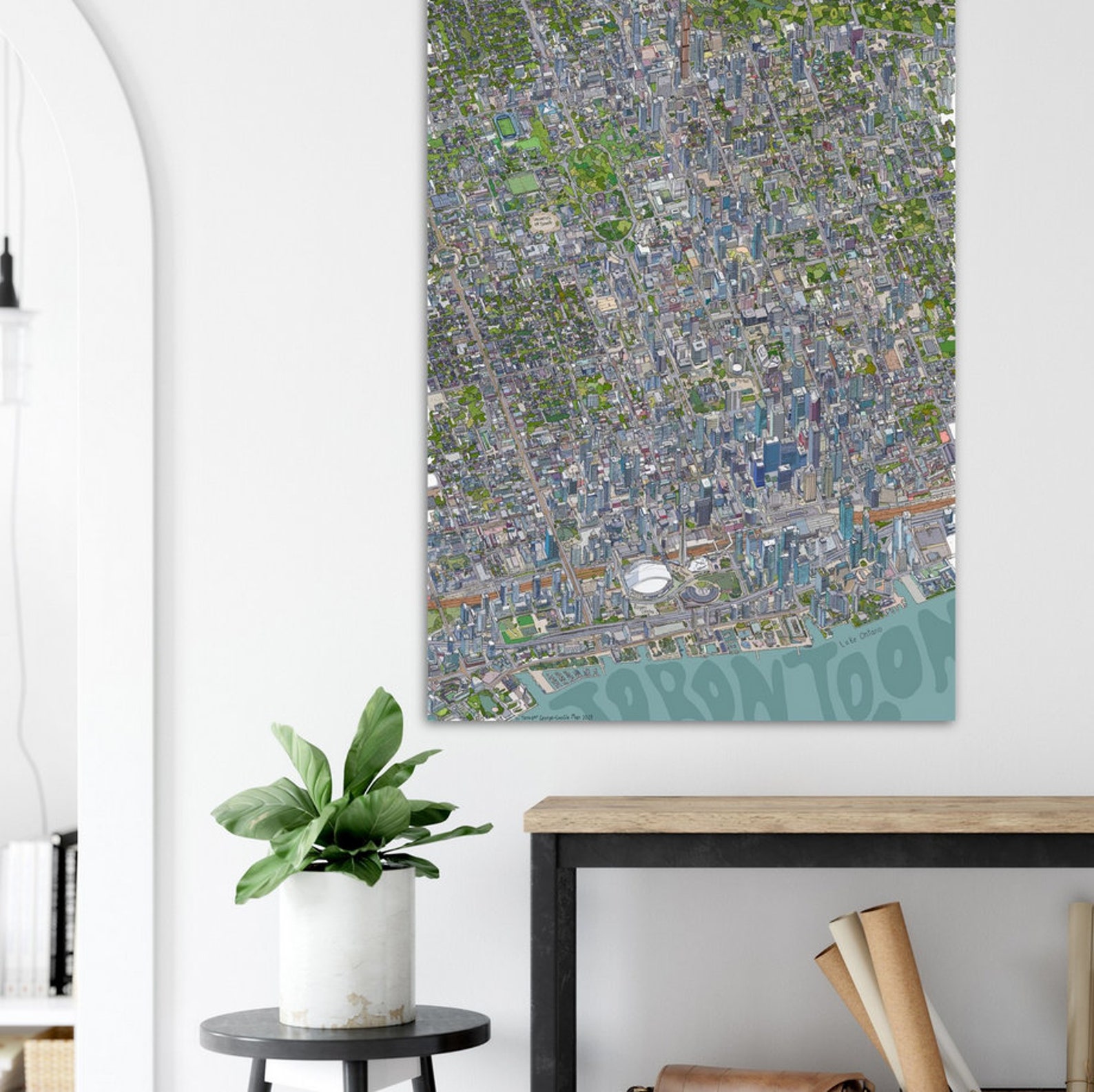Map of Toronto Downtown, Toronto Subway Map - Etsy