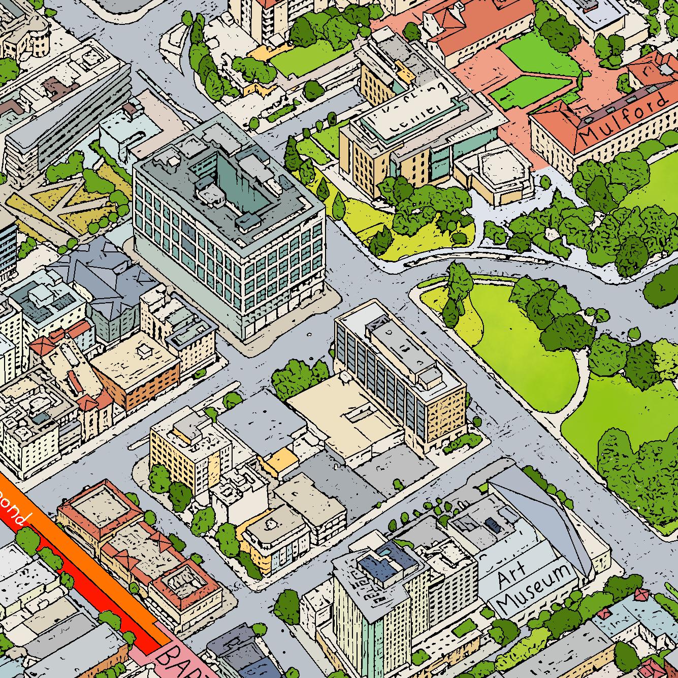Map of Berkeley. UC Berkeley Map - Etsy