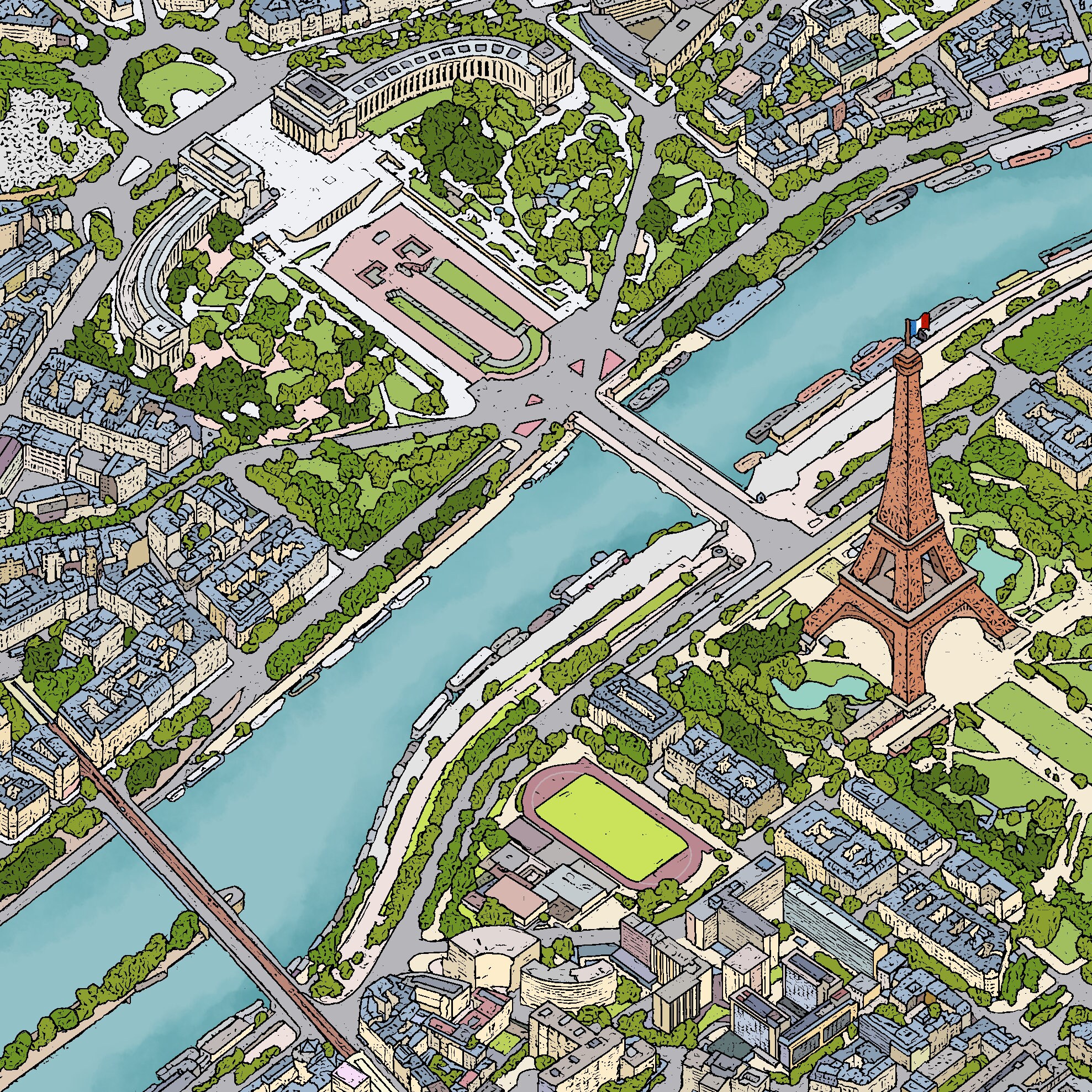 Map of Paris 119 X 85 Cm Large Map of Paris Metro and RER - Etsy