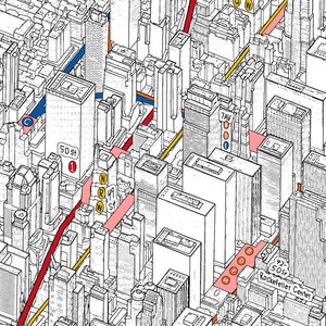 Map of NYC Midtown Manhattan Subway New York City READ DESCRIPTION ...