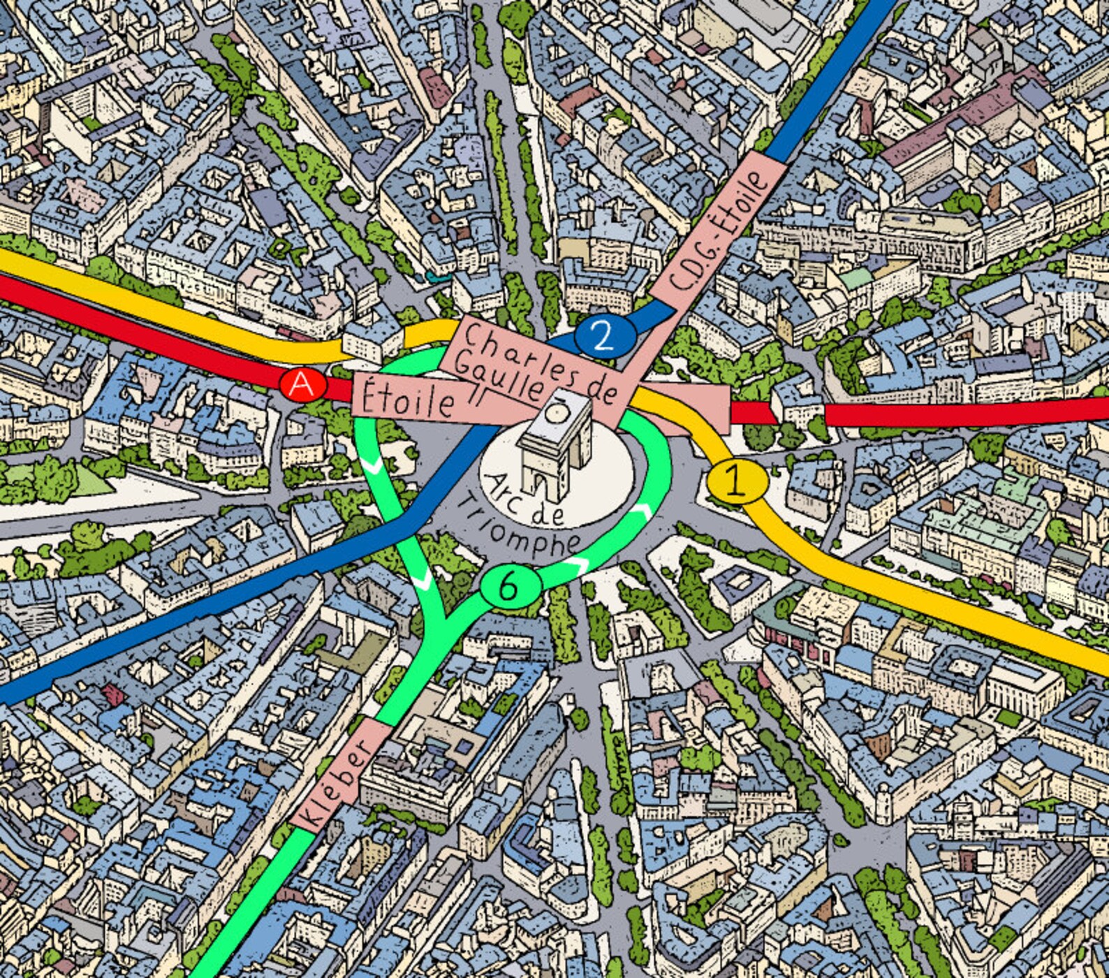 Map of Paris 119 X 85 Cm Large Map of Paris Metro and RER - Etsy