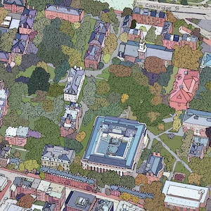 Map of Harvard University - Main Campus and Harvard Square Transit Map ...