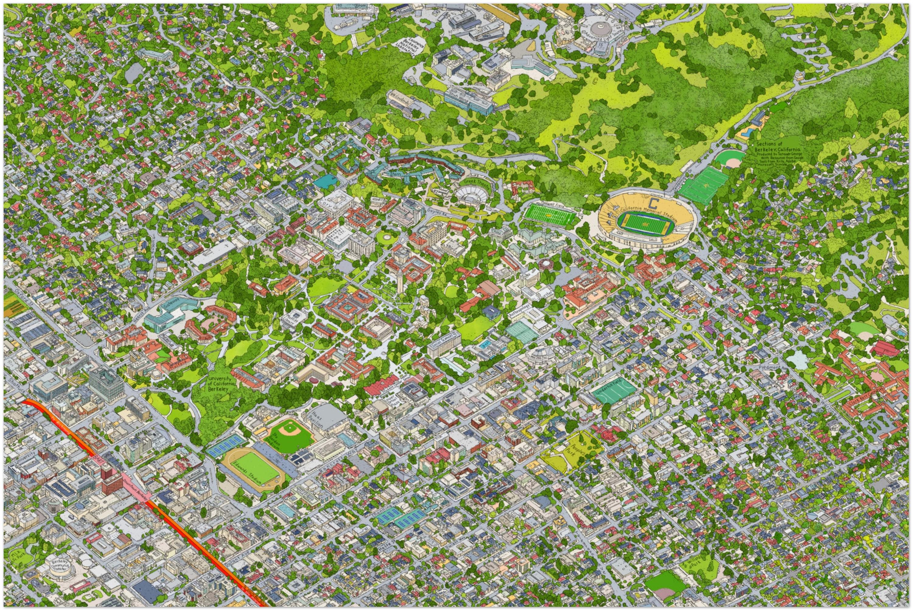 Mapa De Ubicación De La Uc Berkeley