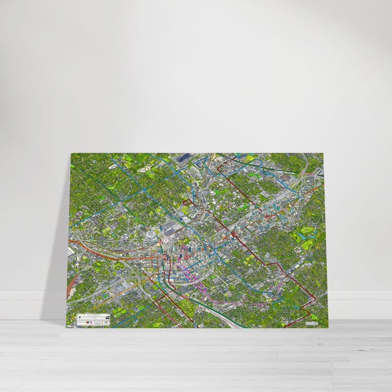 Map of Downtown Atlanta MARTA Map Atlanta Georgia - Etsy