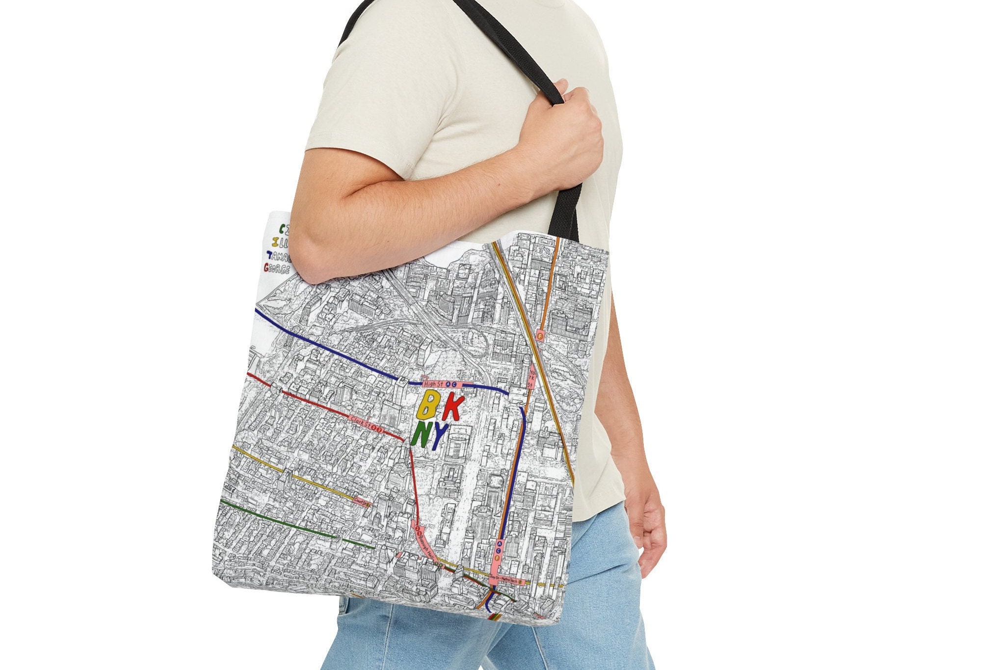 Brooklyn NYC Subway Bag - Etsy