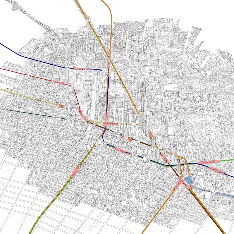 Subway Map Art - Etsy