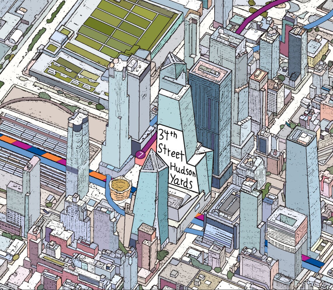 Map of NYC Midtown Manhattan Subway New York City READ DESCRIPTION ...