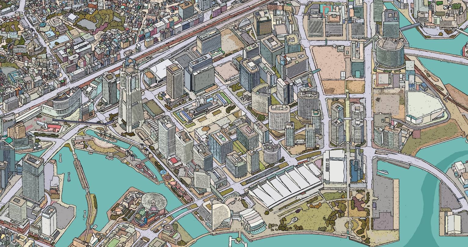 Map of Yokohama Japan. 28 X 20 Transit Map - Etsy