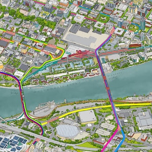 Map of Downtown Portland Map of MAX and PDX Streetcars - Etsy