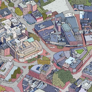 Map of Harvard University - Main Campus and Harvard Square Transit Map ...