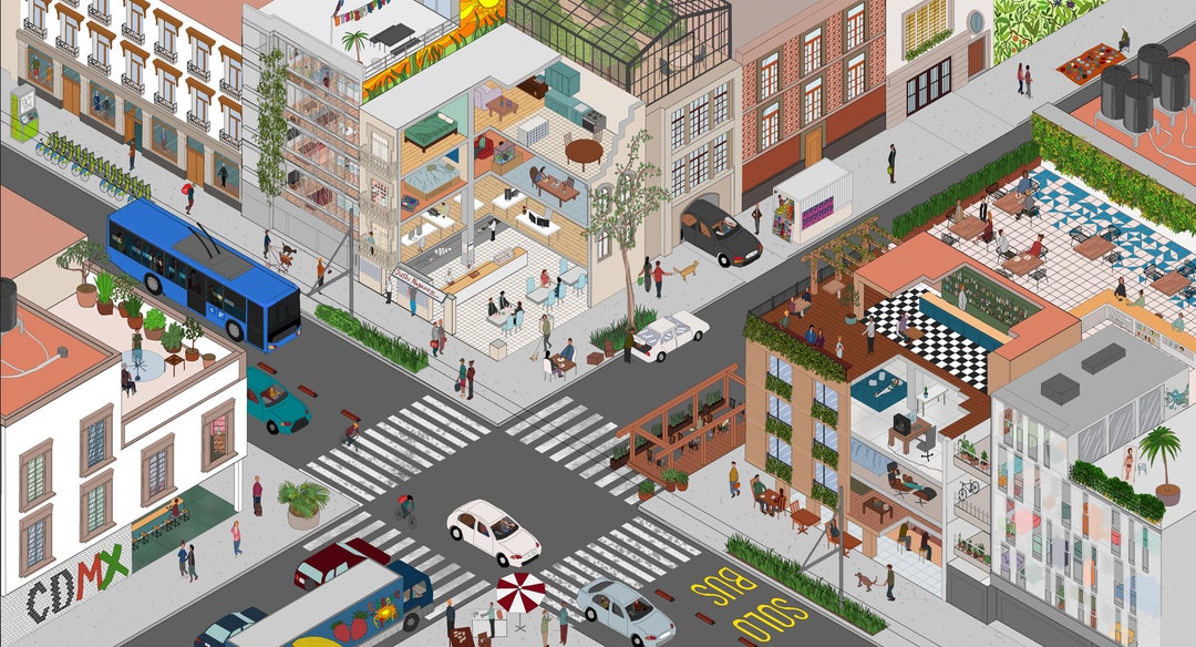 Print of Roma Norte Street. Mexico City. Roma Norte 2 Sizes - Etsy