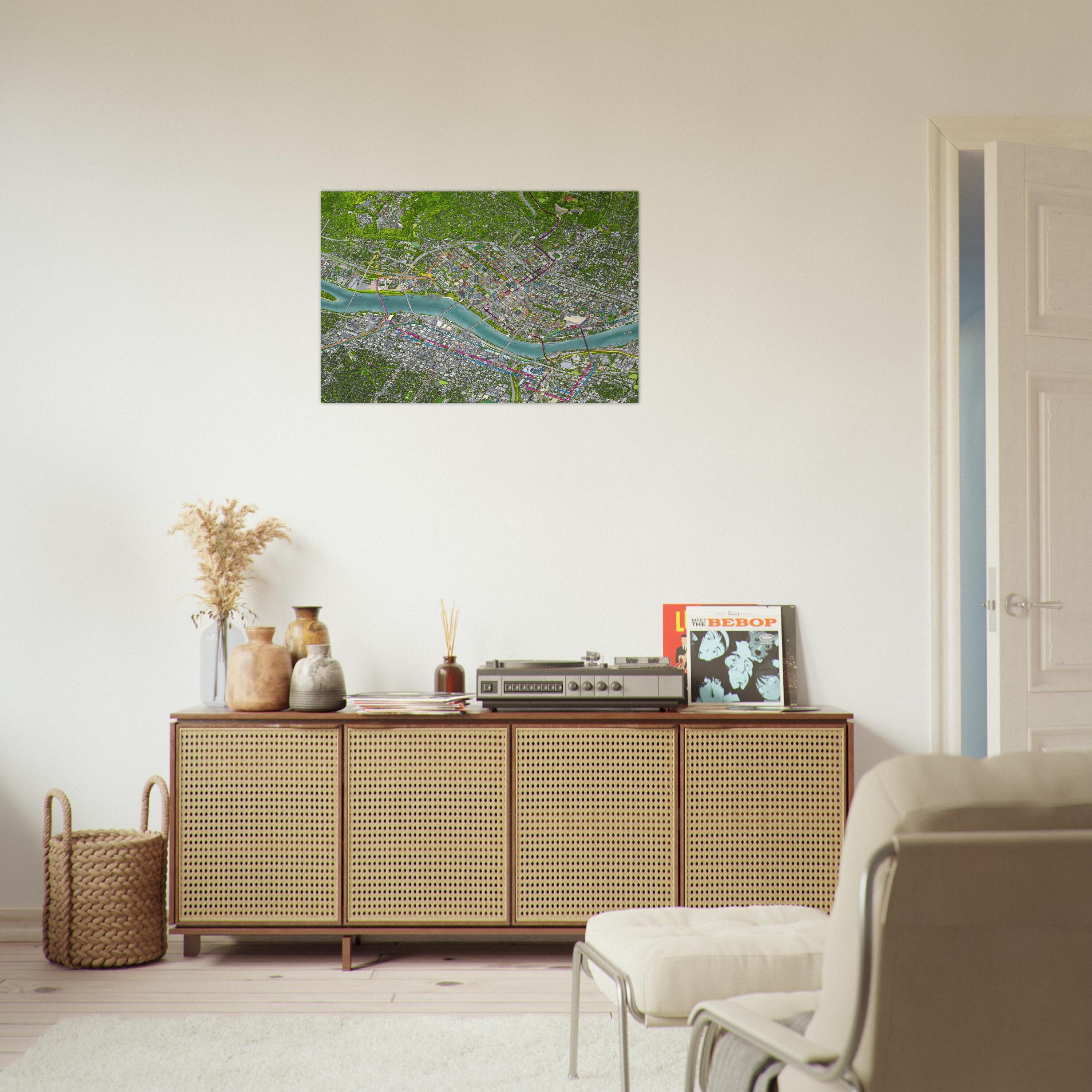 Map of Downtown Portland Map of MAX and PDX Streetcars - Etsy