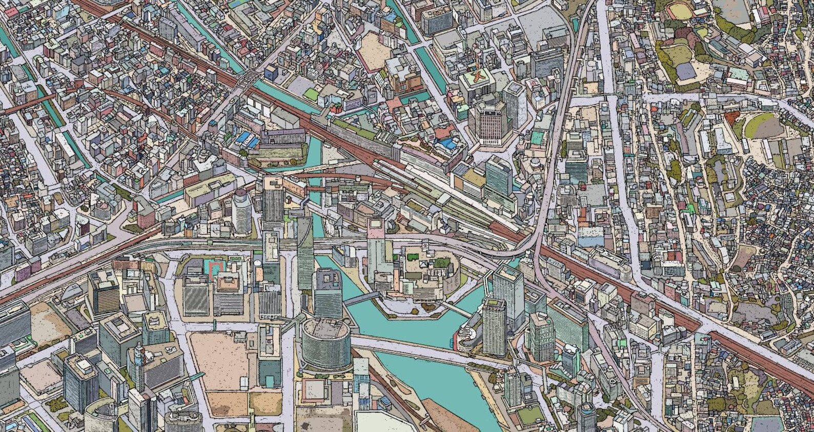 Map of Yokohama Japan. 28" X 20" Transit Map - Etsy