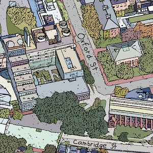 Map of Harvard University - Main Campus and Harvard Square Transit Map ...