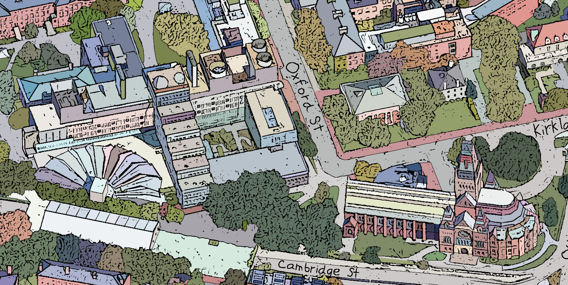 Map of Harvard University Main Campus and Harvard Square Transit Map ...