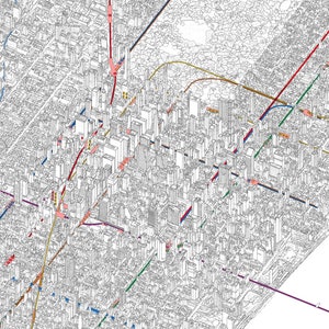 Map of NYC Midtown Manhattan Subway New York City READ DESCRIPTION ...