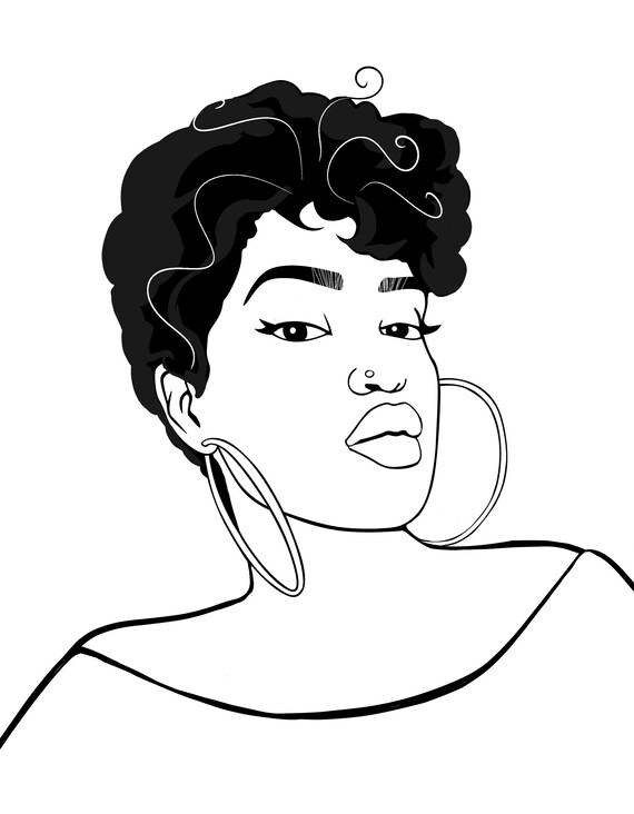 African American Nose Drawing