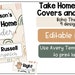 Editable Boho Take Home Folder Covers and Labels (PPT & PDF) - Etsy