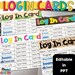 Editable Student Log in Cards Usernames and Passwords Classroom ...