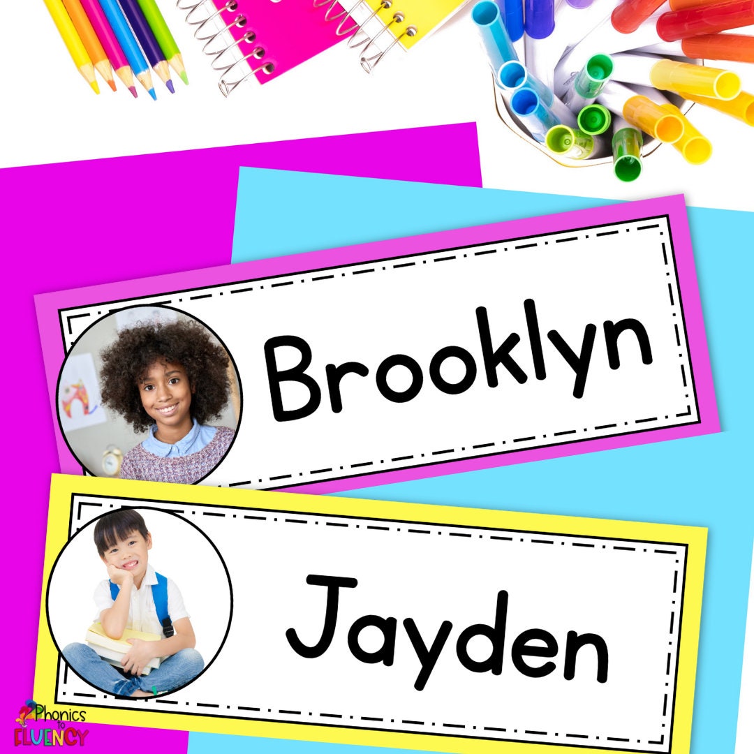 Editable Desk Name Plates: Classroom Decor (powerpoint) - Etsy