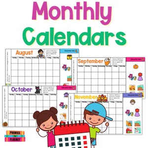 Kindergarten Morning Meeting Slides, Year-long Calendar (google Slides ...