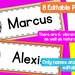 Editable Desk Name Plates: Classroom Decor (powerpoint) - Etsy