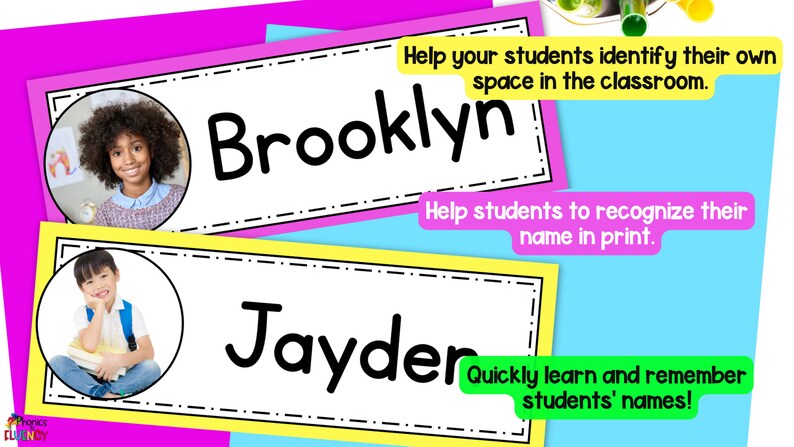 Editable Desk Name Plates: Classroom Decor (powerpoint) - Etsy