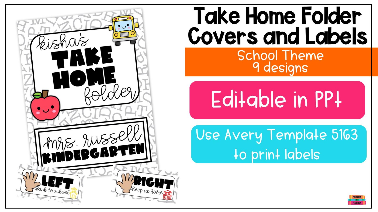 Editable Homework Folder Covers Labels Editable Take Home Folder Labels ...