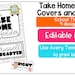 Editable Homework Folder Covers Labels Editable Take Home Folder Labels ...