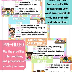 Editable Classroom Rules Slides: K-2 Behavior Management (google Slides ...