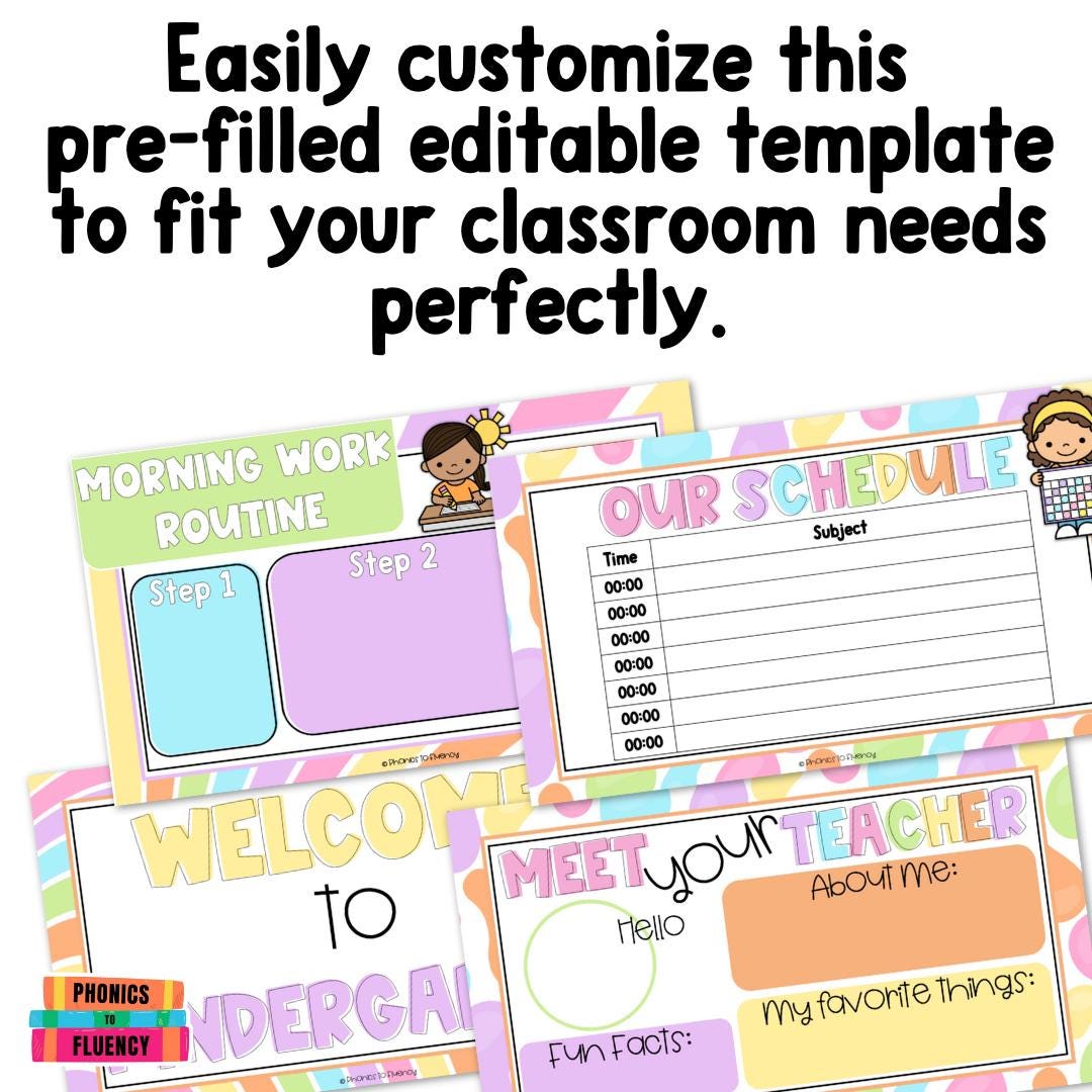 Editable Classroom Rules Slides: K-2 Behavior Management (google Slides ...