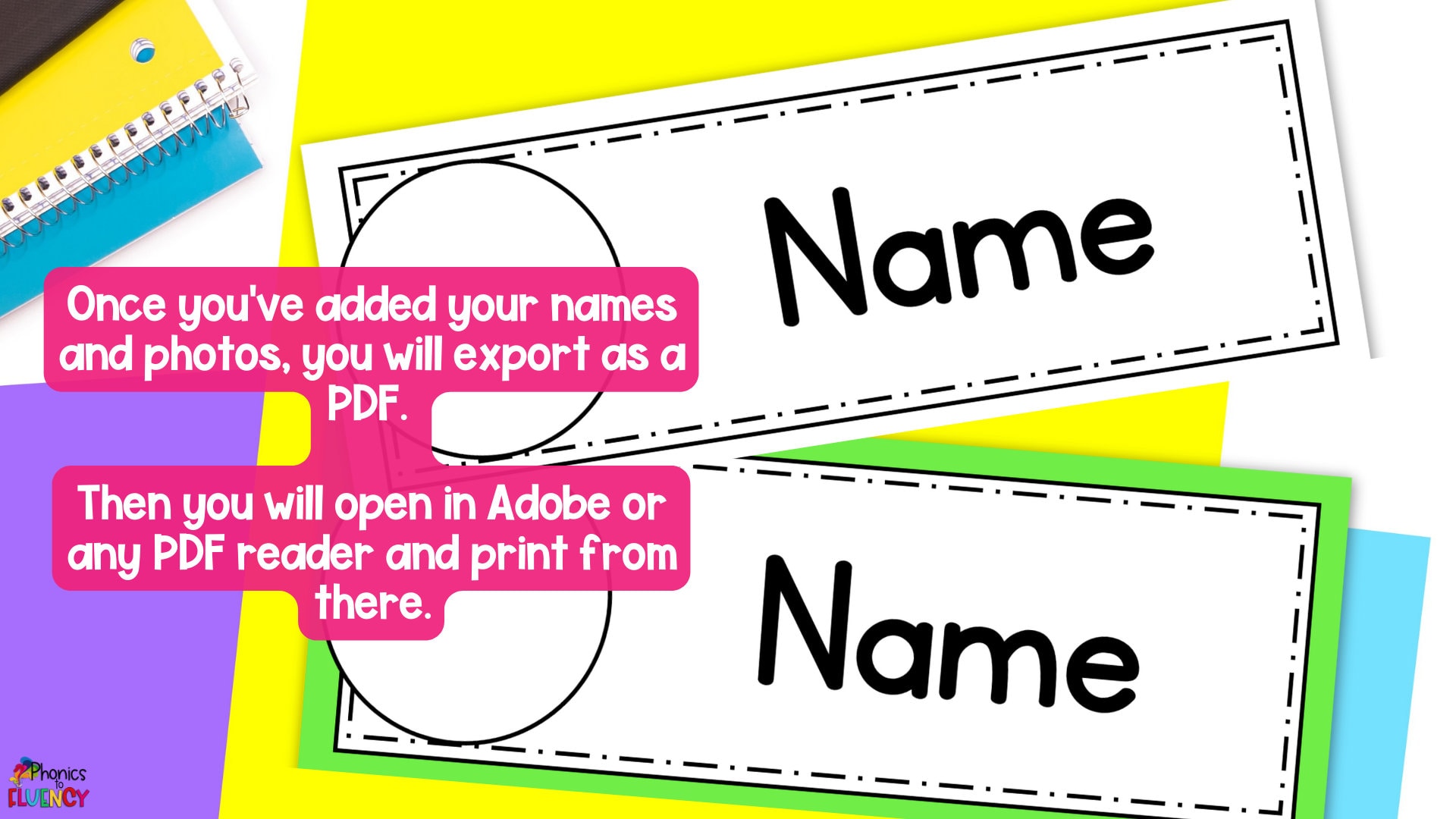 Editable Desk Name Plates: Classroom Decor (powerpoint) - Etsy